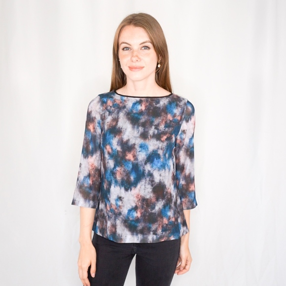 Reiss | Tops | Reiss Abstract Print Blouse 895 | Poshmark